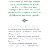 Do One Thing Every Day to Change the World